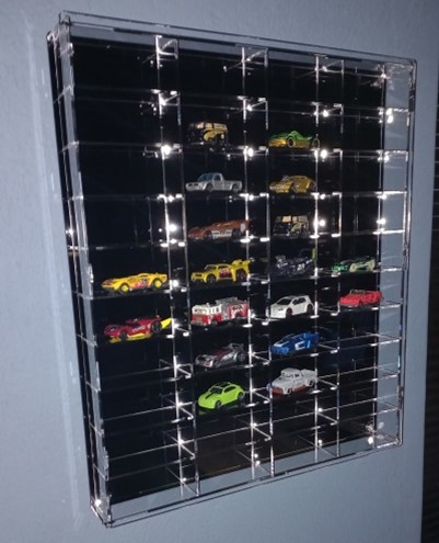 Acrylic/Perspex 1:64 Scale Diecast Model 40 Car Display - Perfect Scale ...