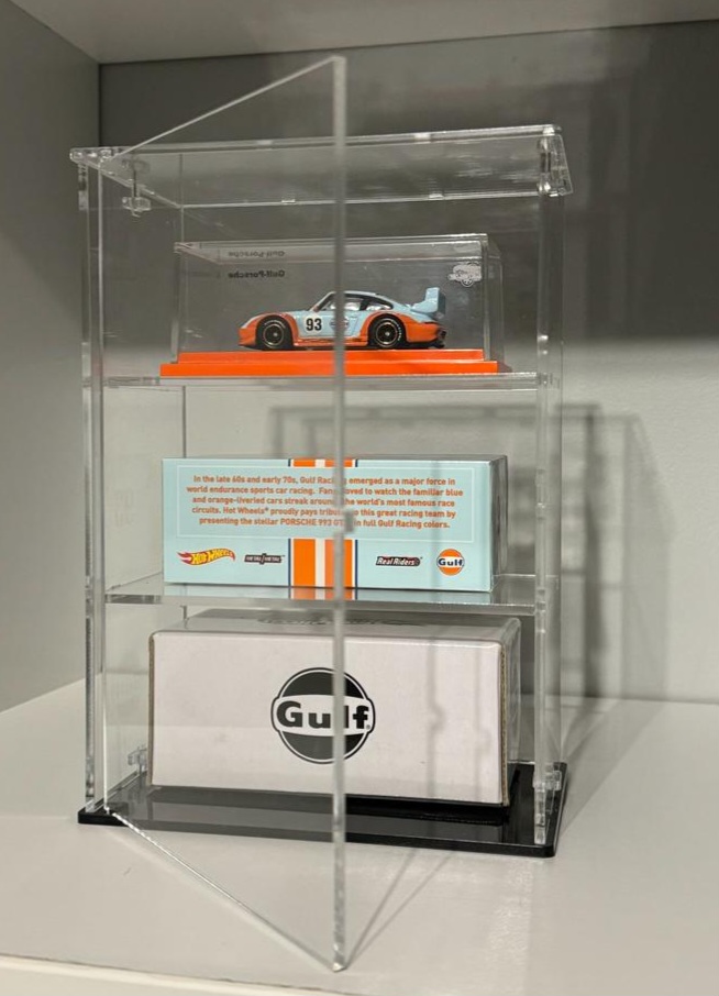 Hotwheels RLC 3 Car Acrylic Displays with opening front access ...